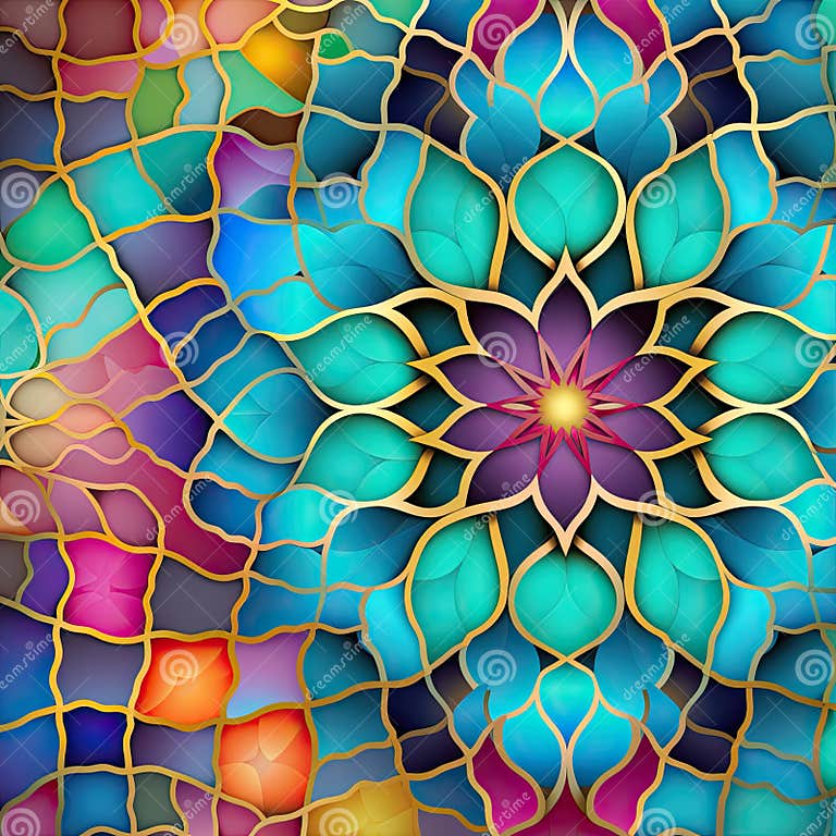 Intricate Elegance Islamic Pattern Background Stock Illustration ...