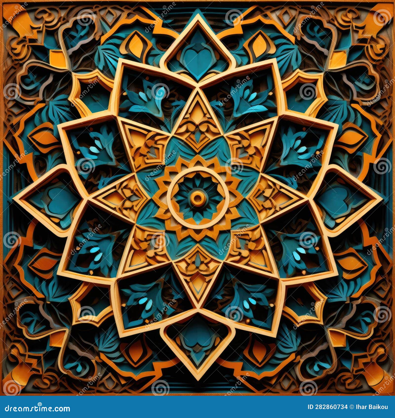Intricate Elegance Islamic Pattern Background Stock Illustration ...