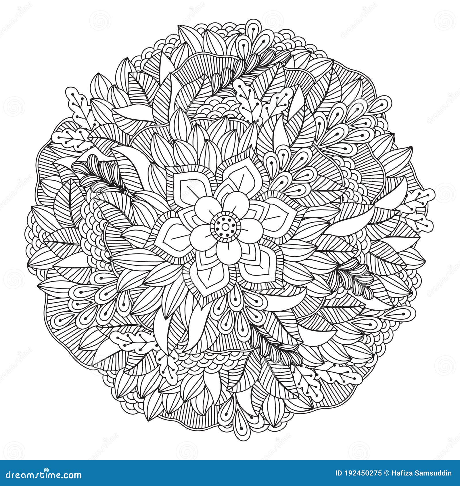 Intricate Floral Design. Vector Illustration Decorative Design Stock ...
