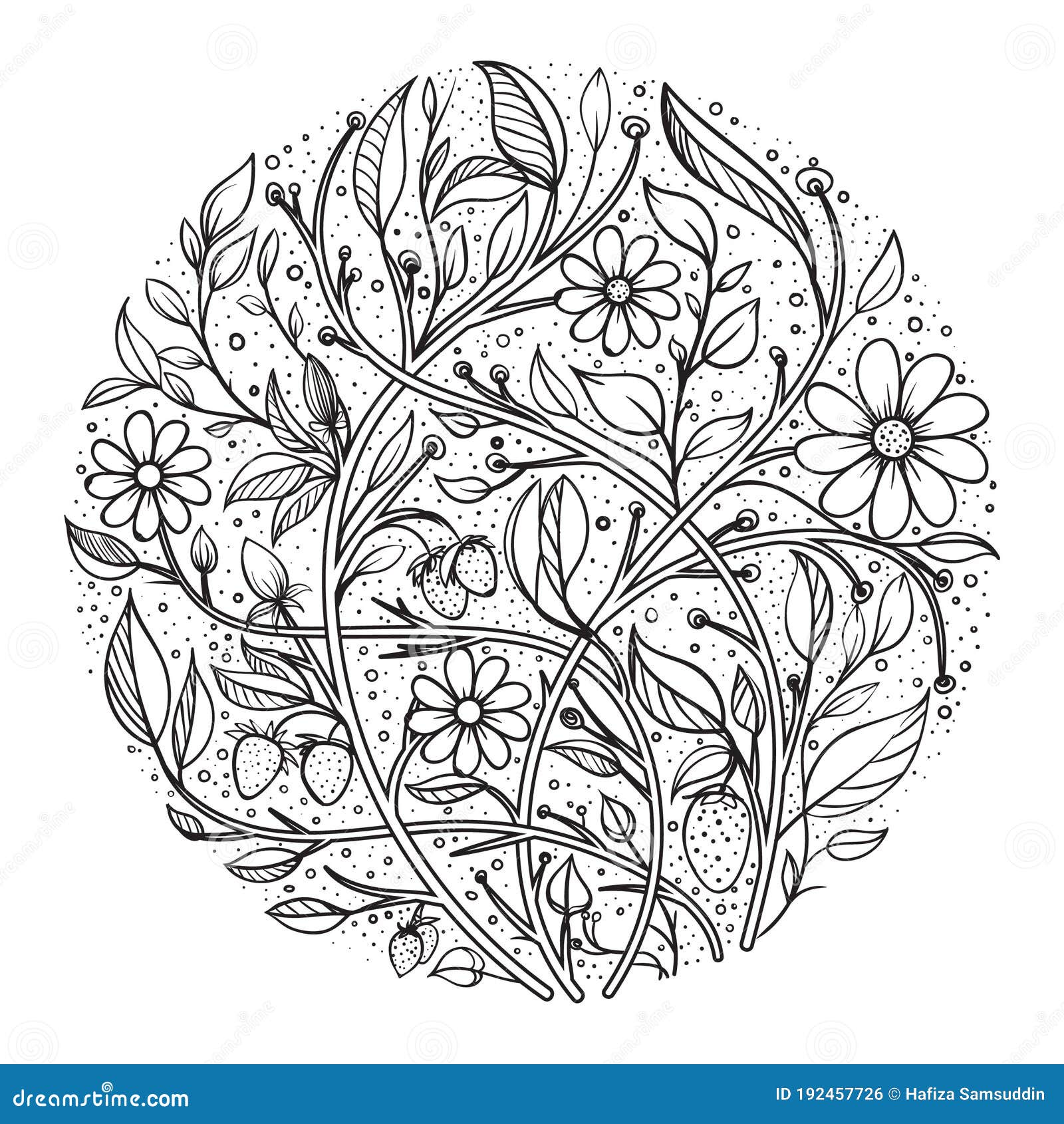 Intricate Floral Design. Vector Illustration Decorative Design Stock ...