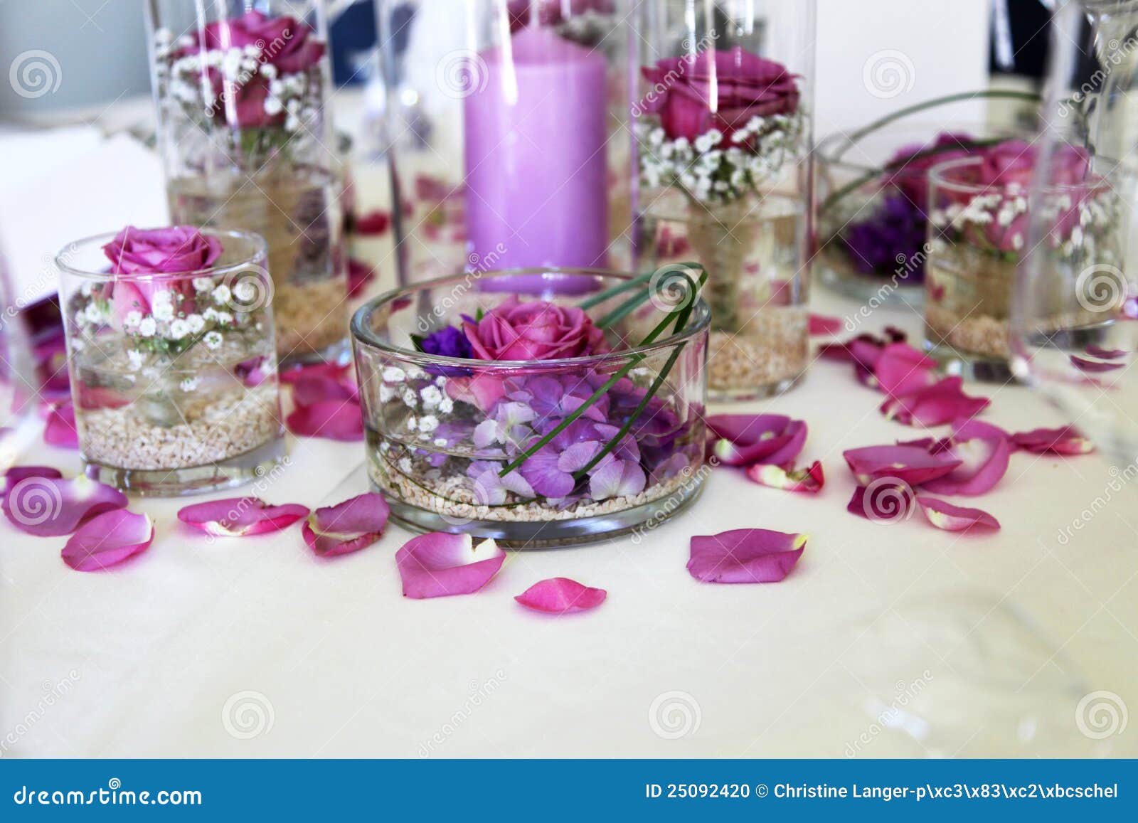 Intricate Flower Arrangement Centerpiece Stock Photo - Image of posies ...