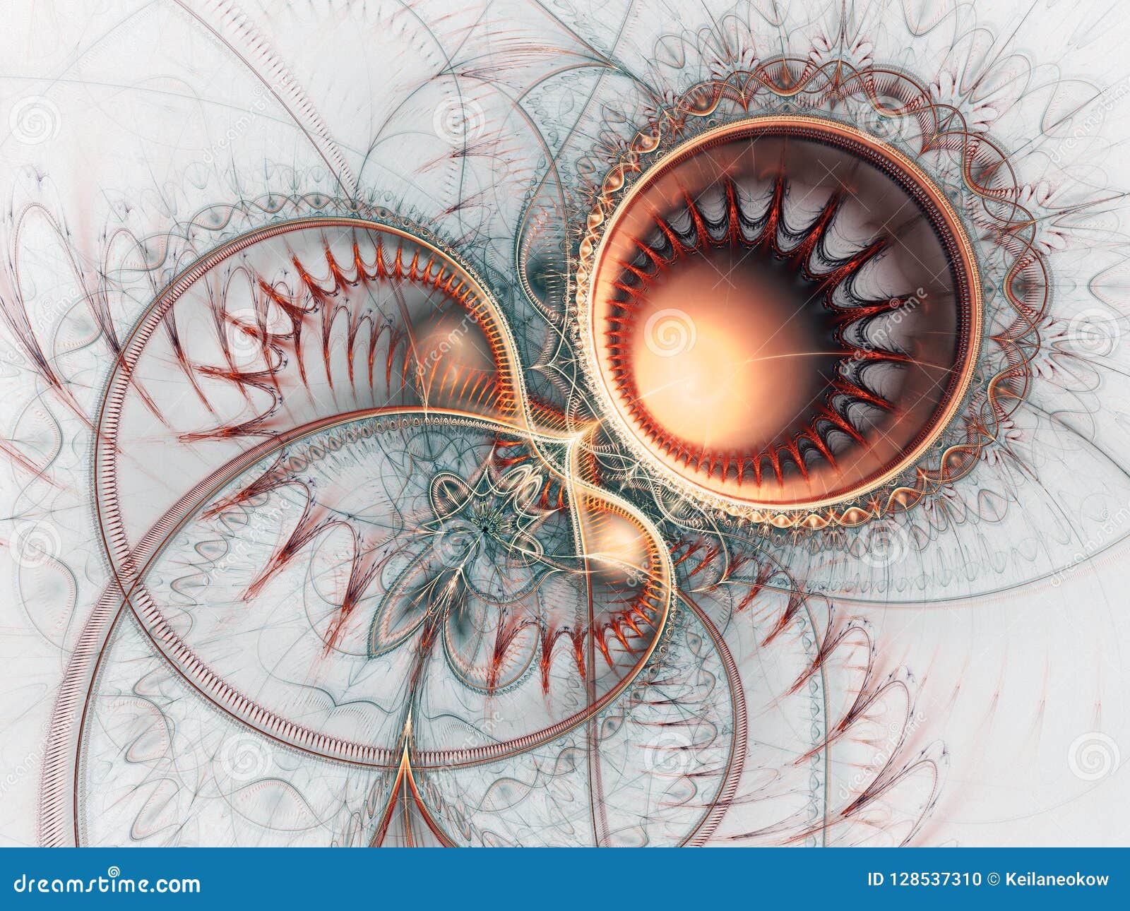 Intricate Fractal Time Machine Stock Illustration - Illustration of ...