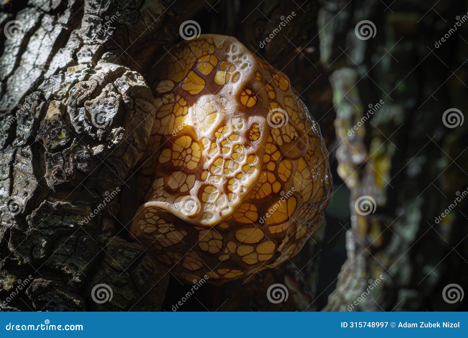 Intricate Fungal Structure With Delicate Patterns Royalty-Free Stock ...