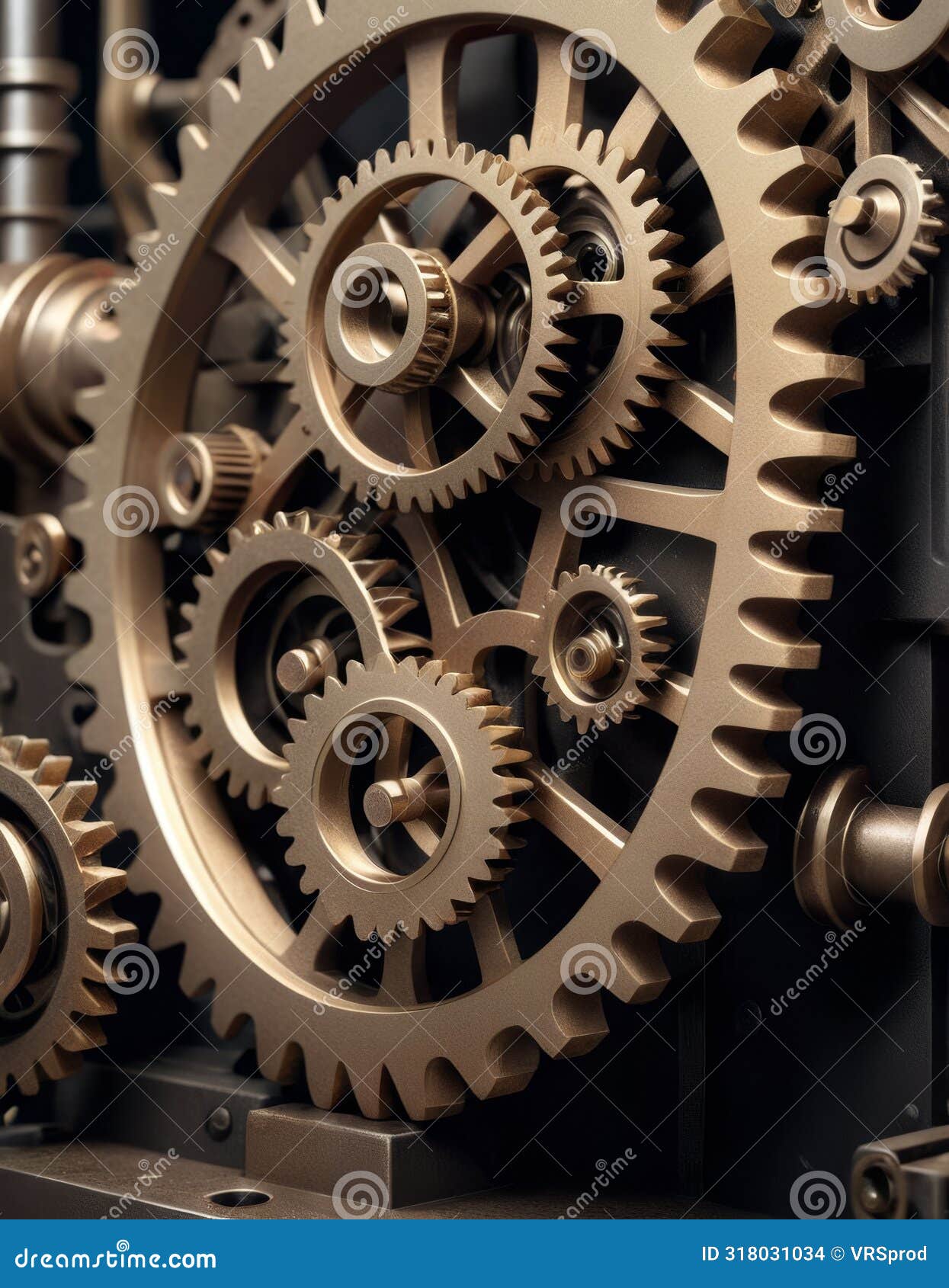 Intricate Gears and Cogs Close-Up Stock Photo - Image of steel ...