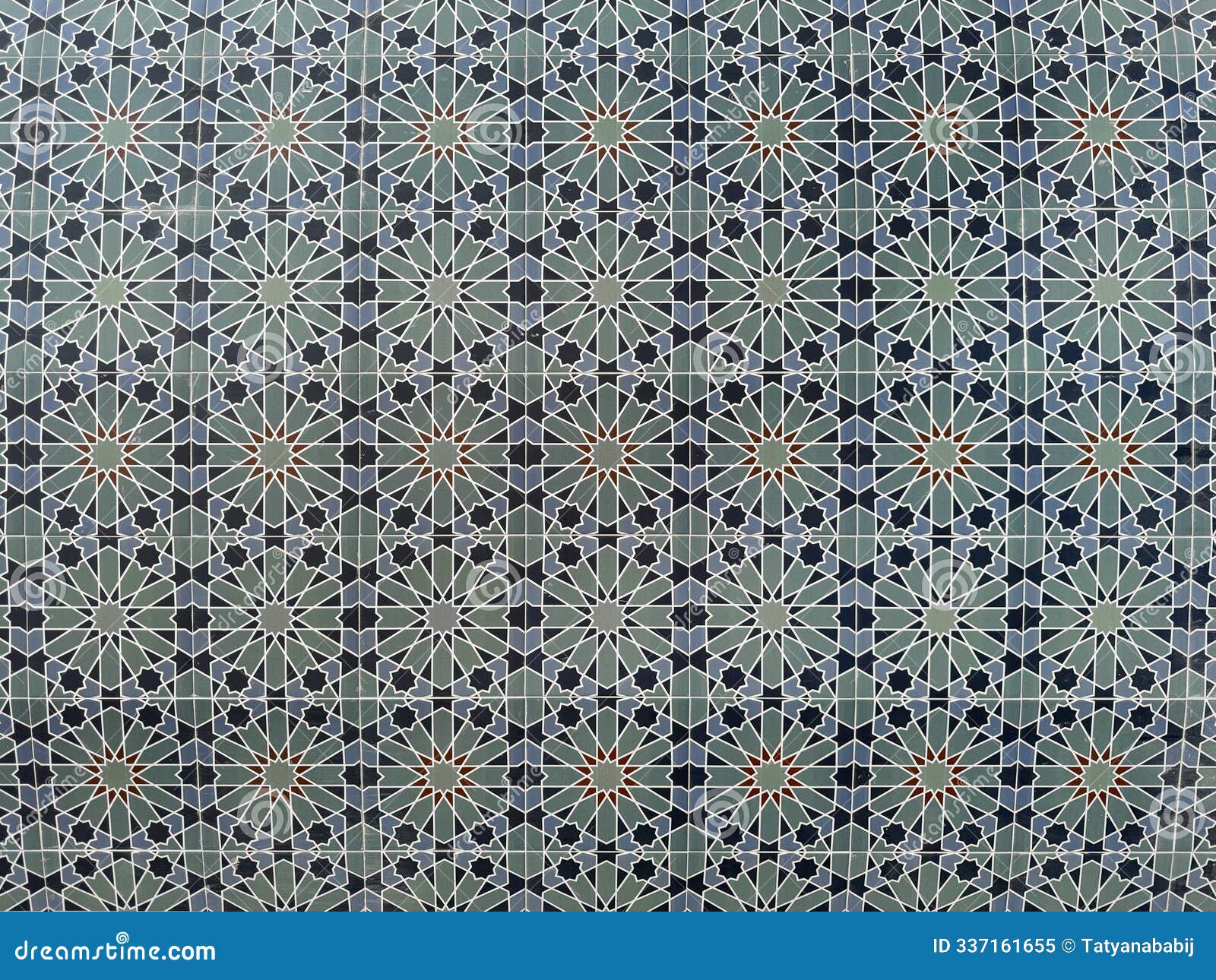 Intricate Geometric Islamic Tile Pattern. Traditional Arabesque Design ...