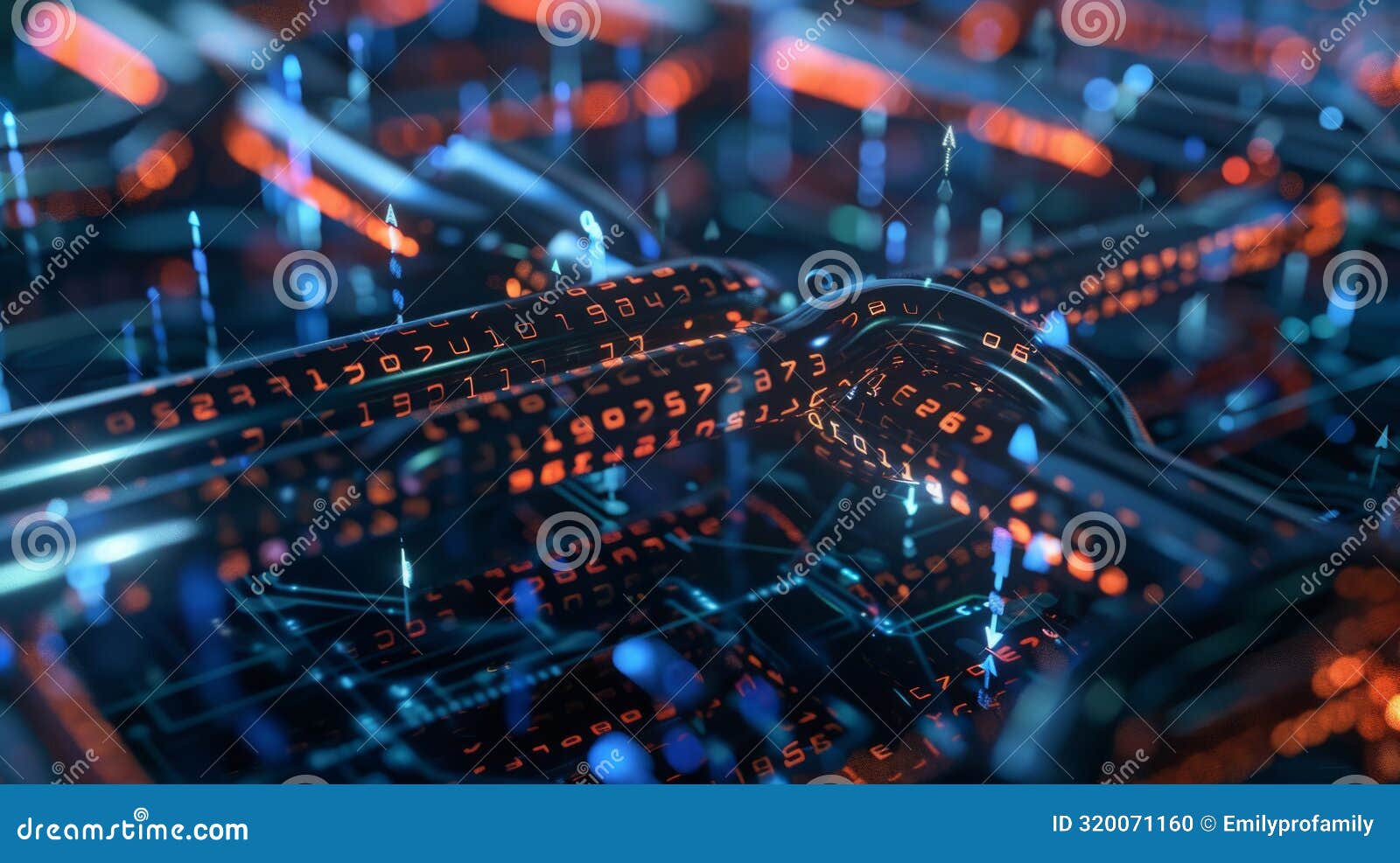 Abstract Computer Circuit Pattern, Light Stock Photo - Image of modern ...