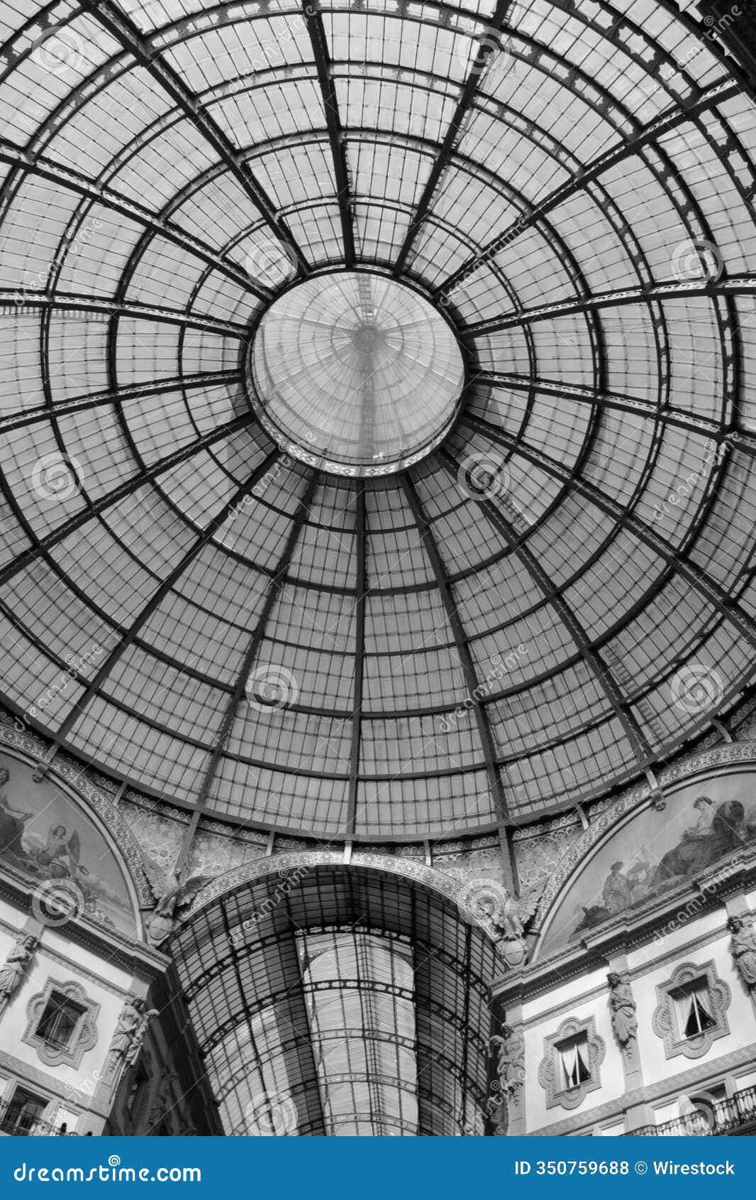 Intricate Glass Dome Ceiling Editorial Stock Photo - Illustration of ...