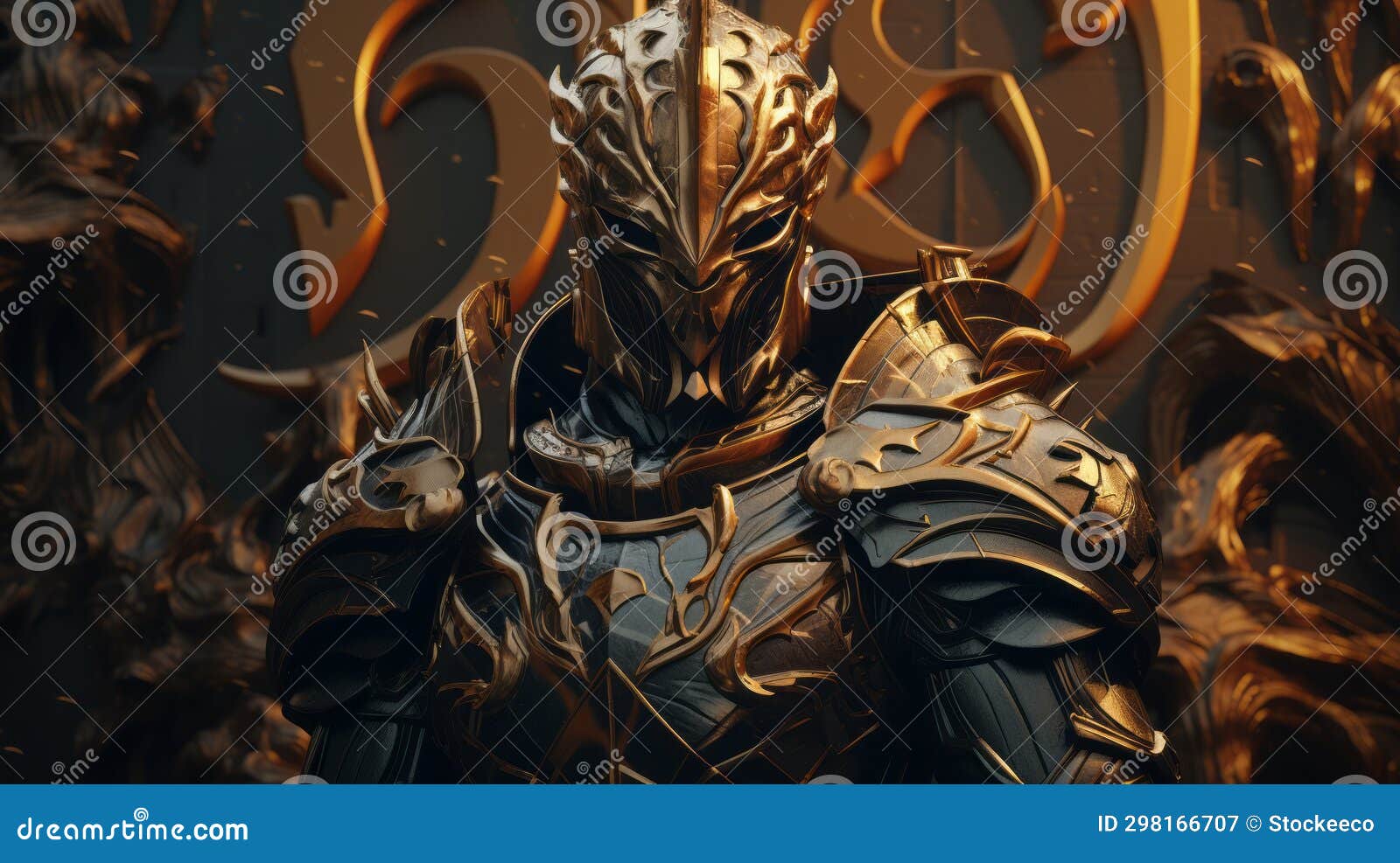 Intricate Gold Patterns Surrounding the Knight - Uhd Image Stock ... Intricate Gold Patterns Surrounding the Knight - Uhd Image Stock ...
