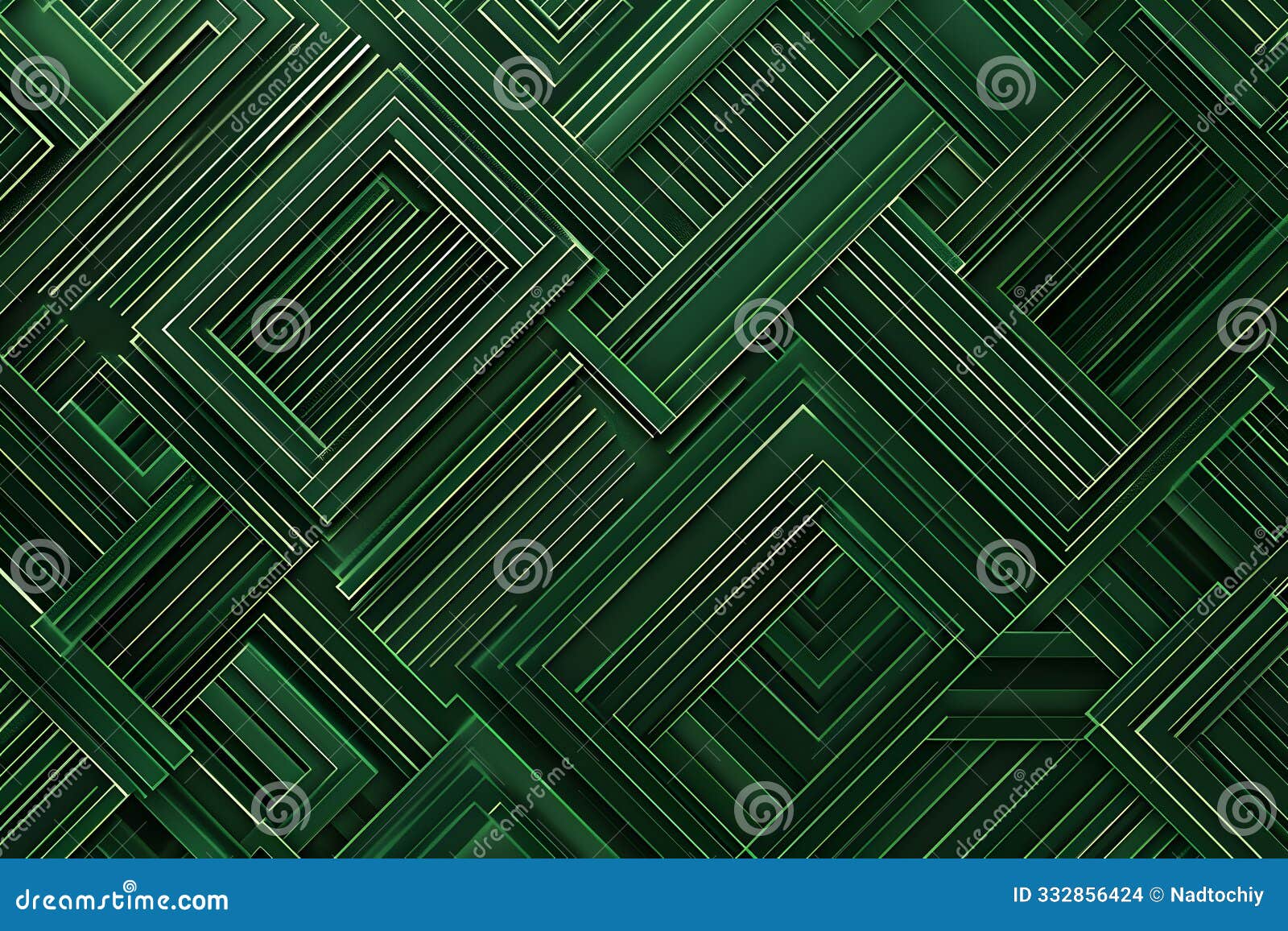 Abstract Geometric Pattern with Green Lines for Modern Design Stock ...