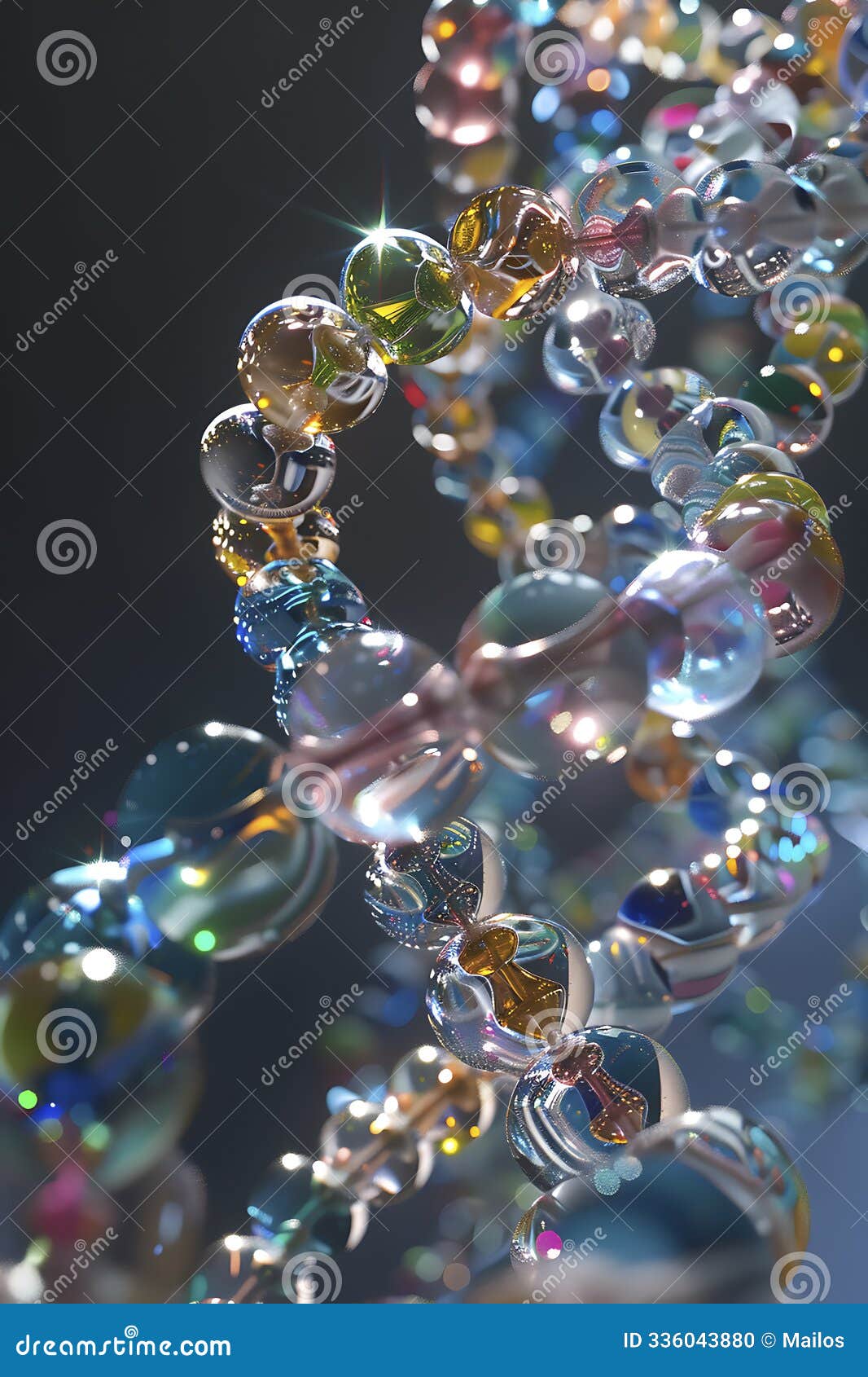 Intricate Helix Structure of DNA Molecules Under Microscope Stock Photo ...
