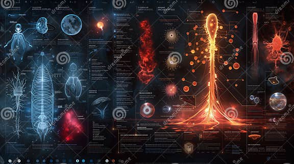 Detailed Infographic Explaining Principles and Evolution of Life Forms ...