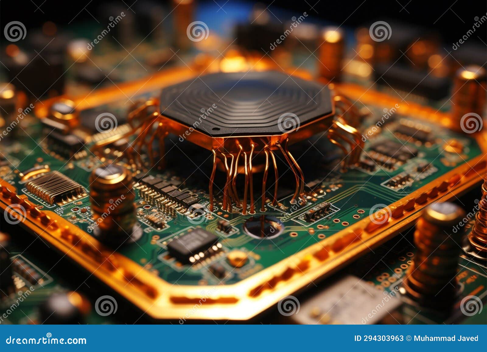 Intricate Insectoid Metal Components Enhance an Extensive PCB for ...