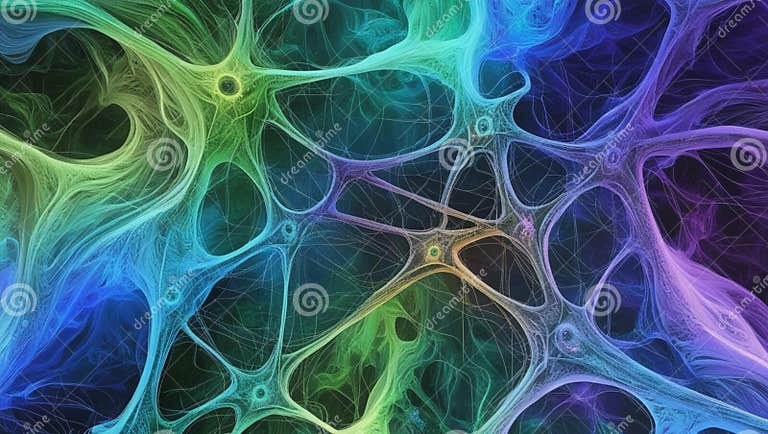 Intricate, Interconnected Web-like Structures Form a Dense Network ...