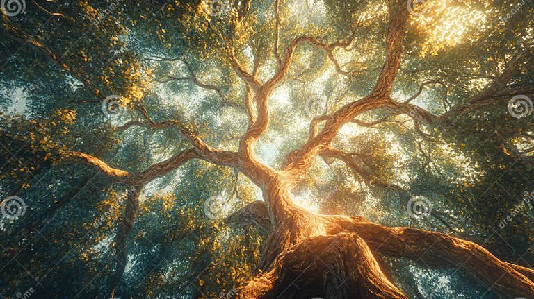 Intricate Intertwining Branches and Roots Create a Visual ...