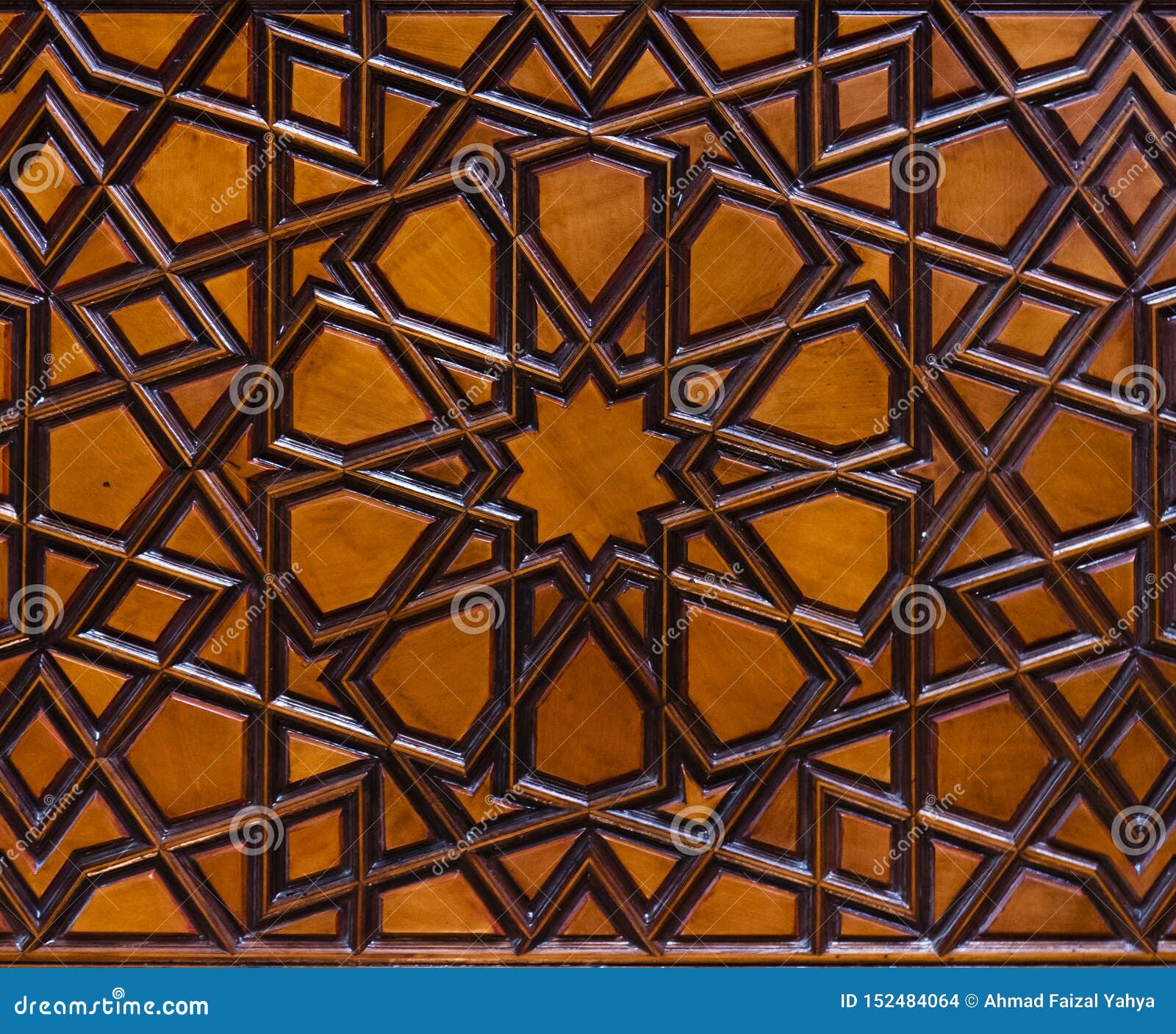 Moroccan wooden pattern stock photo. Image of ancient - 152484064