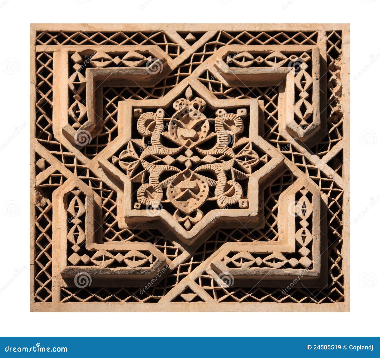 Intricate Islamic Wood Crafted Door Design Royalty-Free Stock ...