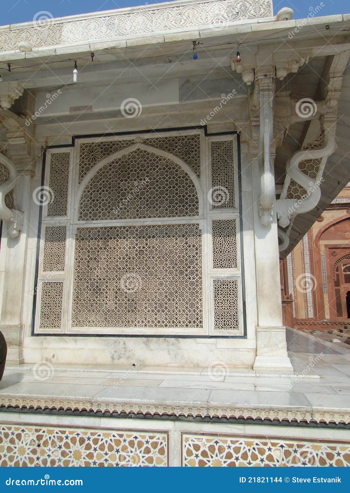 Intricate Marble Filigree Screen, Stock Photo - Image of islamic ...