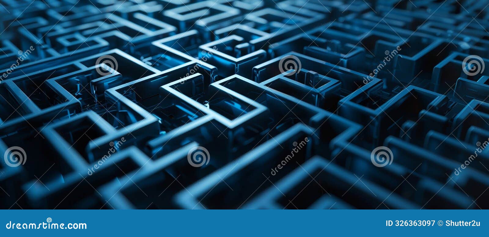 An Intricate Maze Representing The Complexity Of Cybersecurity Systems ...