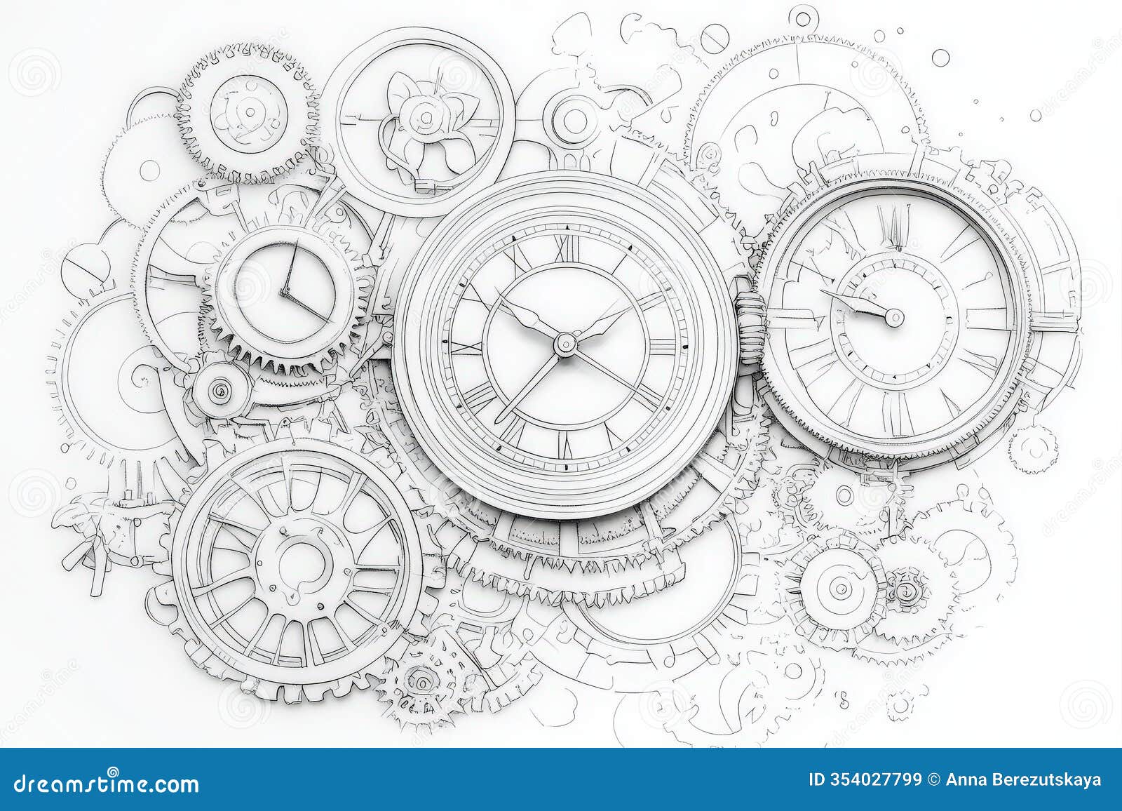Intricate Mechanical Gears and Clocks in a Complex Network of Time ...
