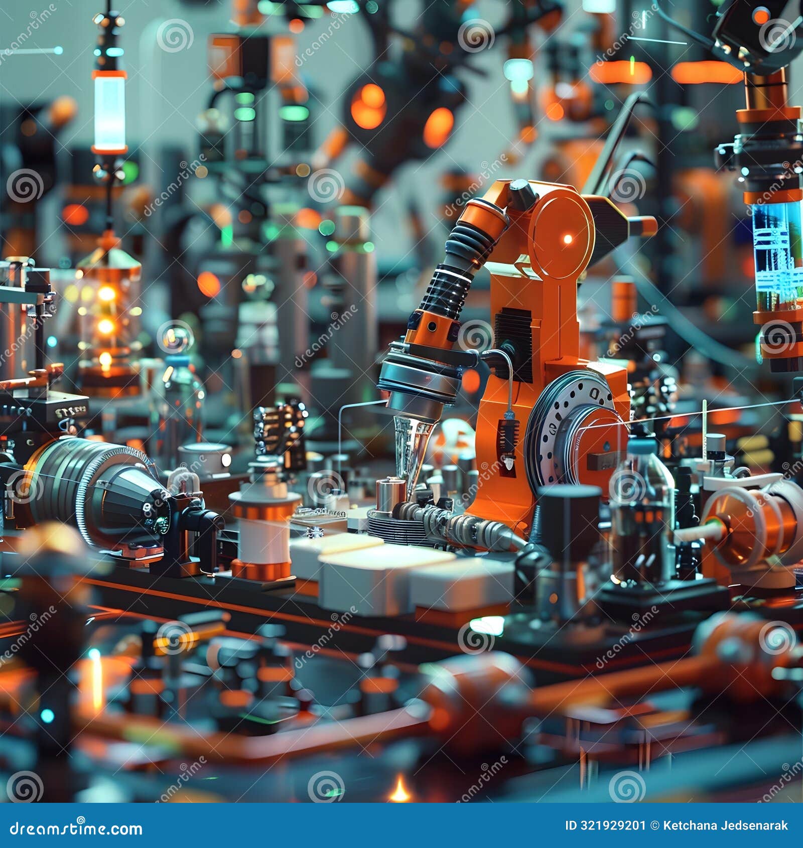 Vibrant 3D Stem Cell Visualization For Innovative Research Royalty-Free ...