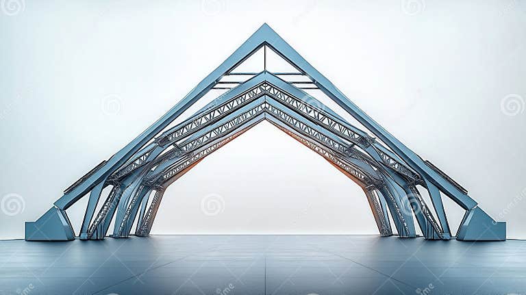 Intricate Metal Framework Forms Modern Architectural Marvel. Design Tech Innovation in Structure ...