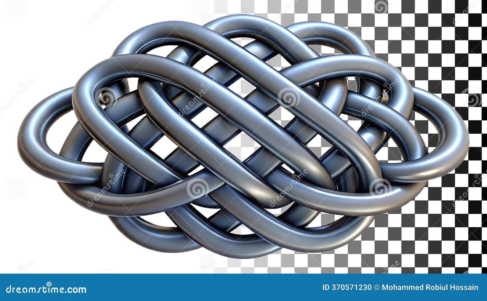 Celtic Loop Border Knotwork, Seamless Tile And Pattern Of Knots Vector ...