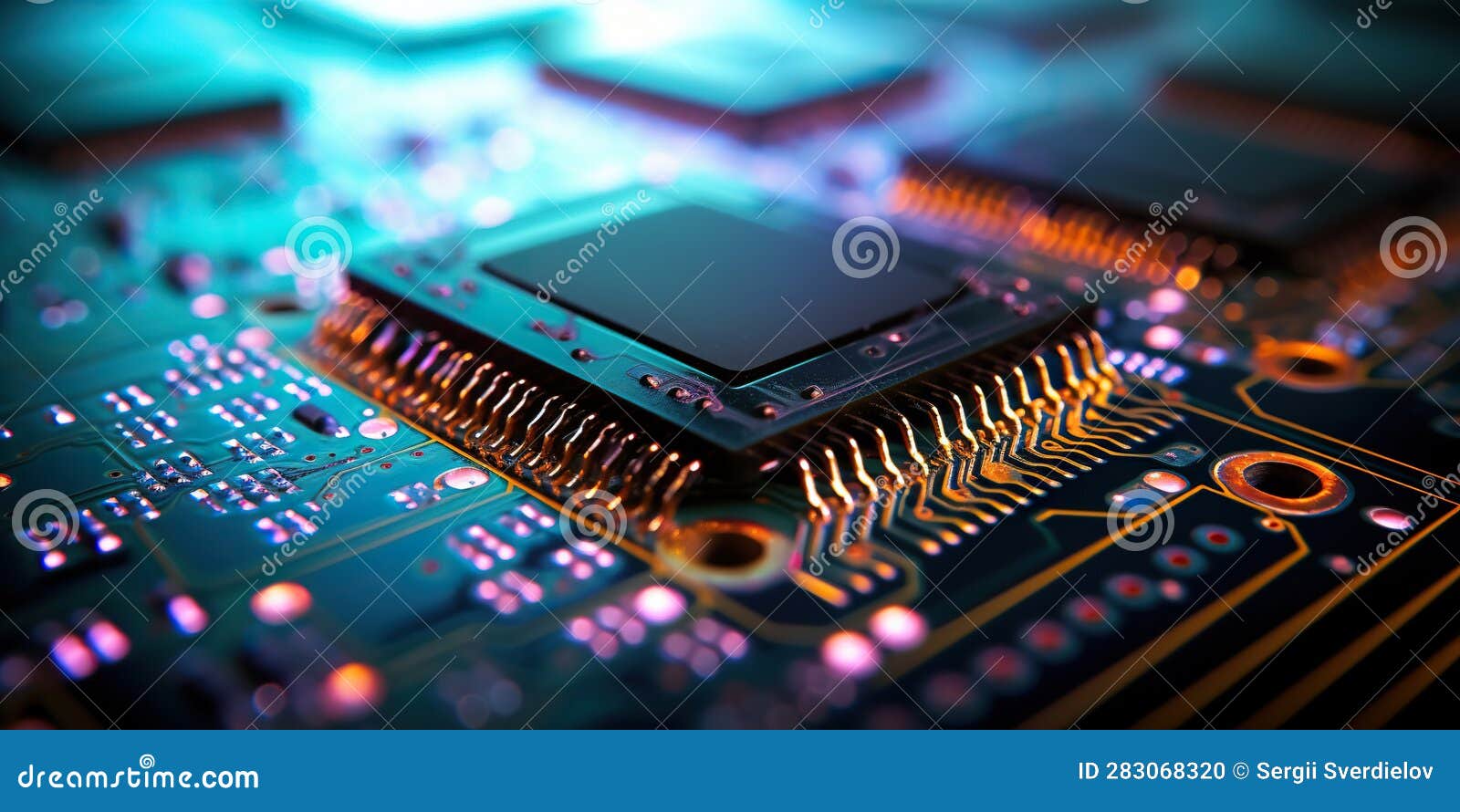 Microelectronic Technology Infographic Chart Design Template Vector ...