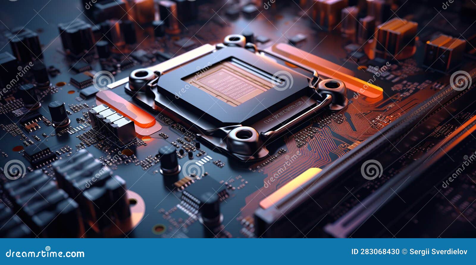 Microelectronic Technology Infographic Chart Design Template Vector ...