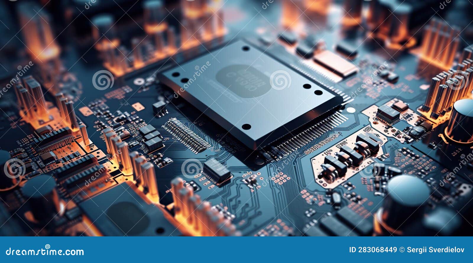 Microelectronic Technology Infographic Chart Design Template Vector ...