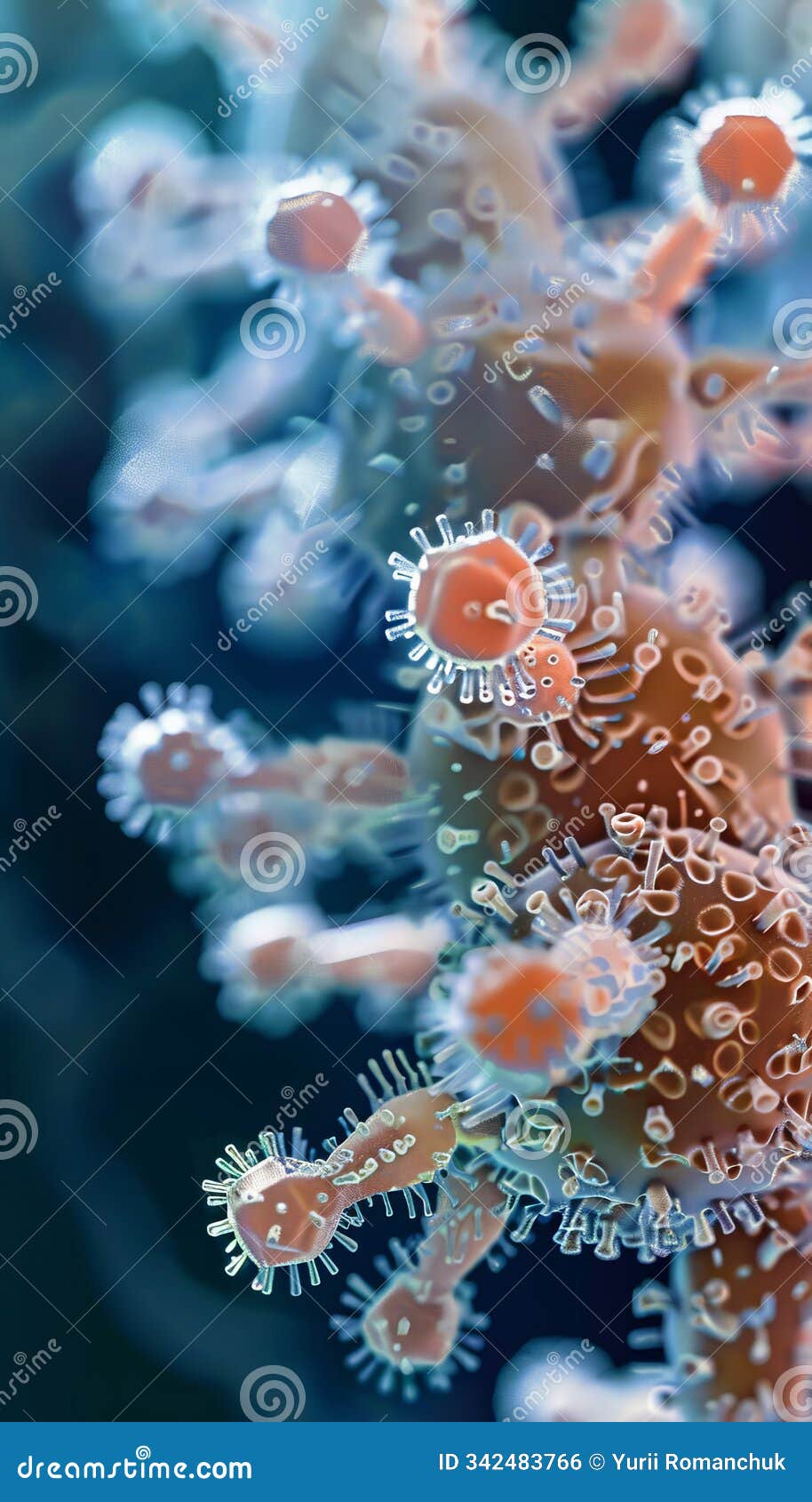 Intricate Microscopic View of Virus Rods Showcasing Their Unique Shapes ...