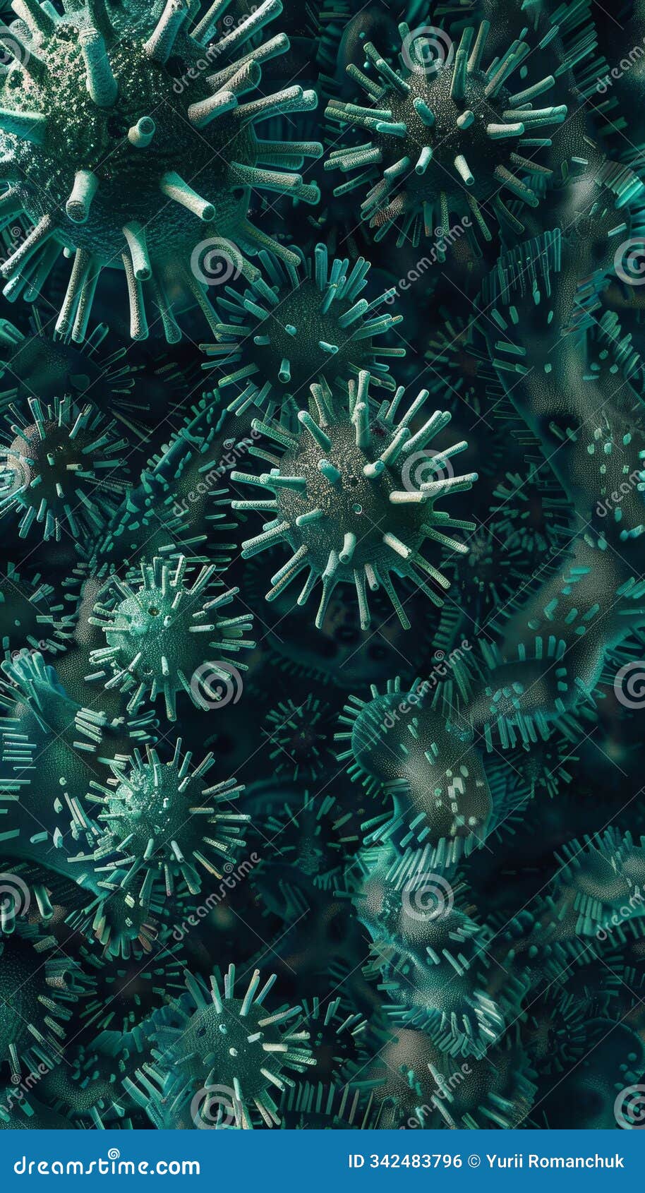 Intricate Microscopic Visualization Of Virus Rods Highlighting Their ...