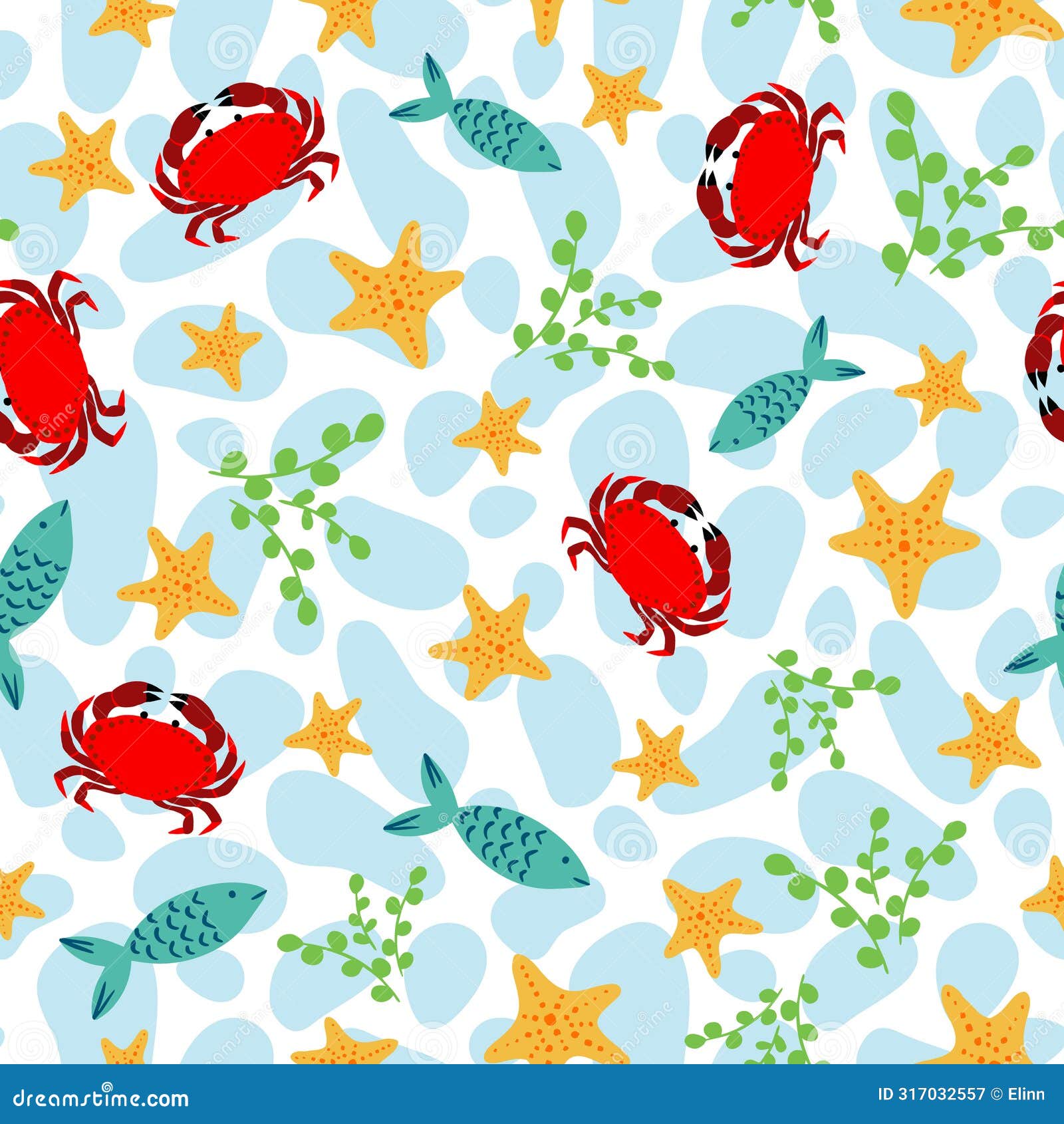 Intricate Nautical Undersea Seamless Pattern Illustration Stock Vector ...
