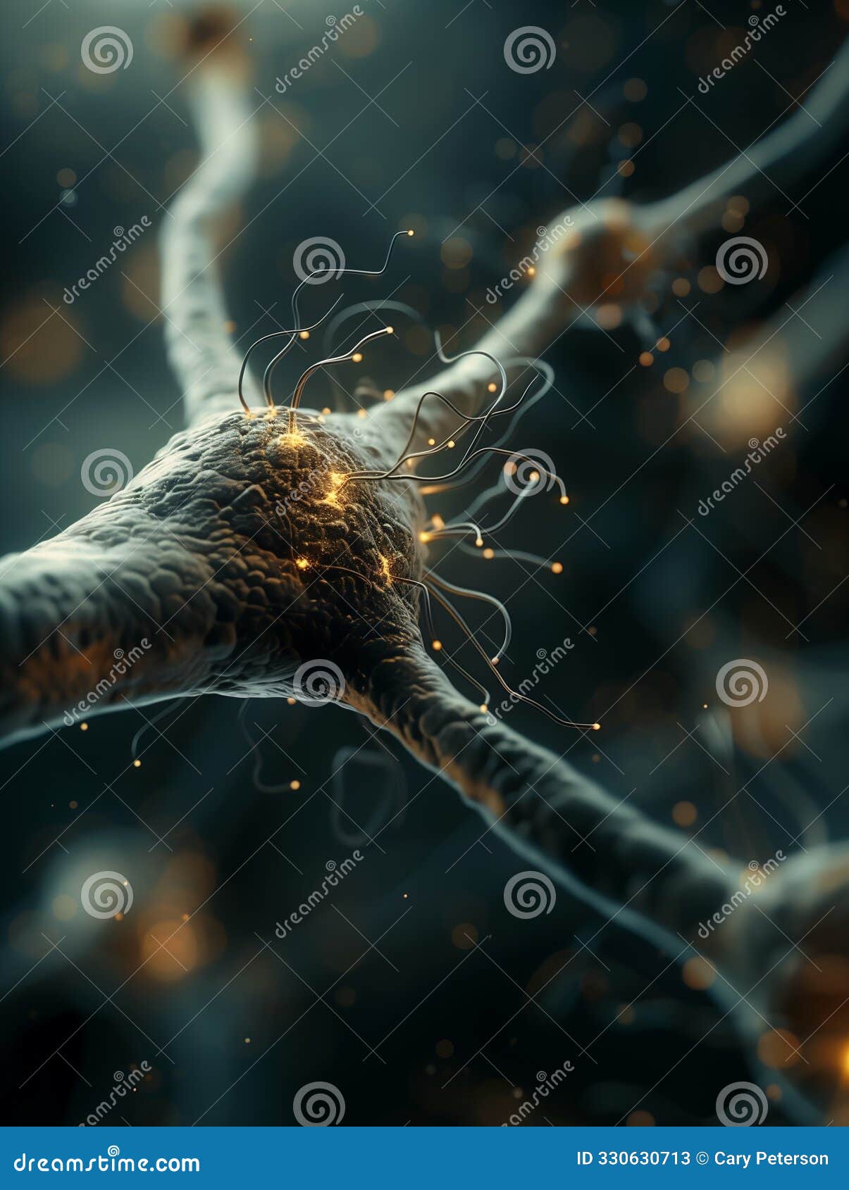 The Intricate Network: a Closeup Look at the Dendritic Monster O Stock ...