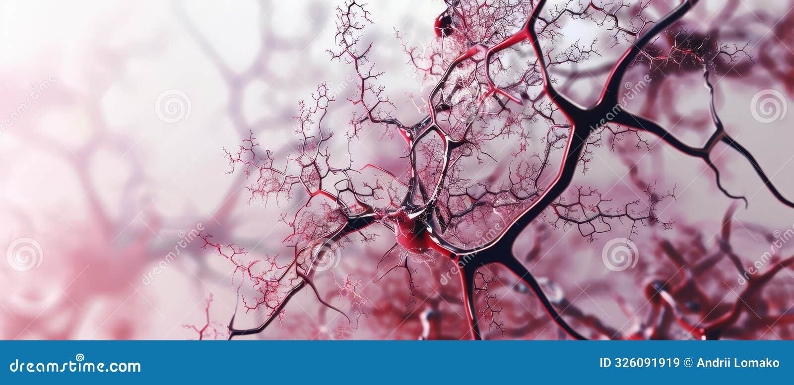 A Detailed Close-Up View of a Neuron Cell Under a Microscope Stock ...