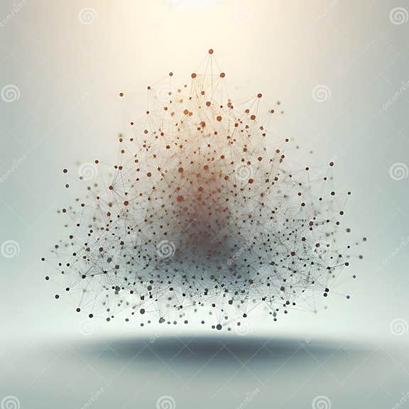 An Intricate Network of Interconnected Lines and Nodes, Resembling a ...