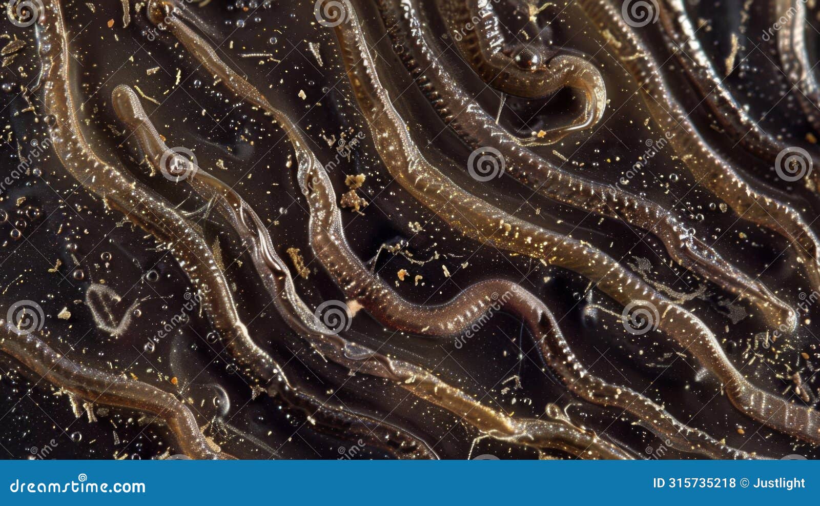 An Intricate Network Of Microscopic Nematode Trails In A Soil Sample ...