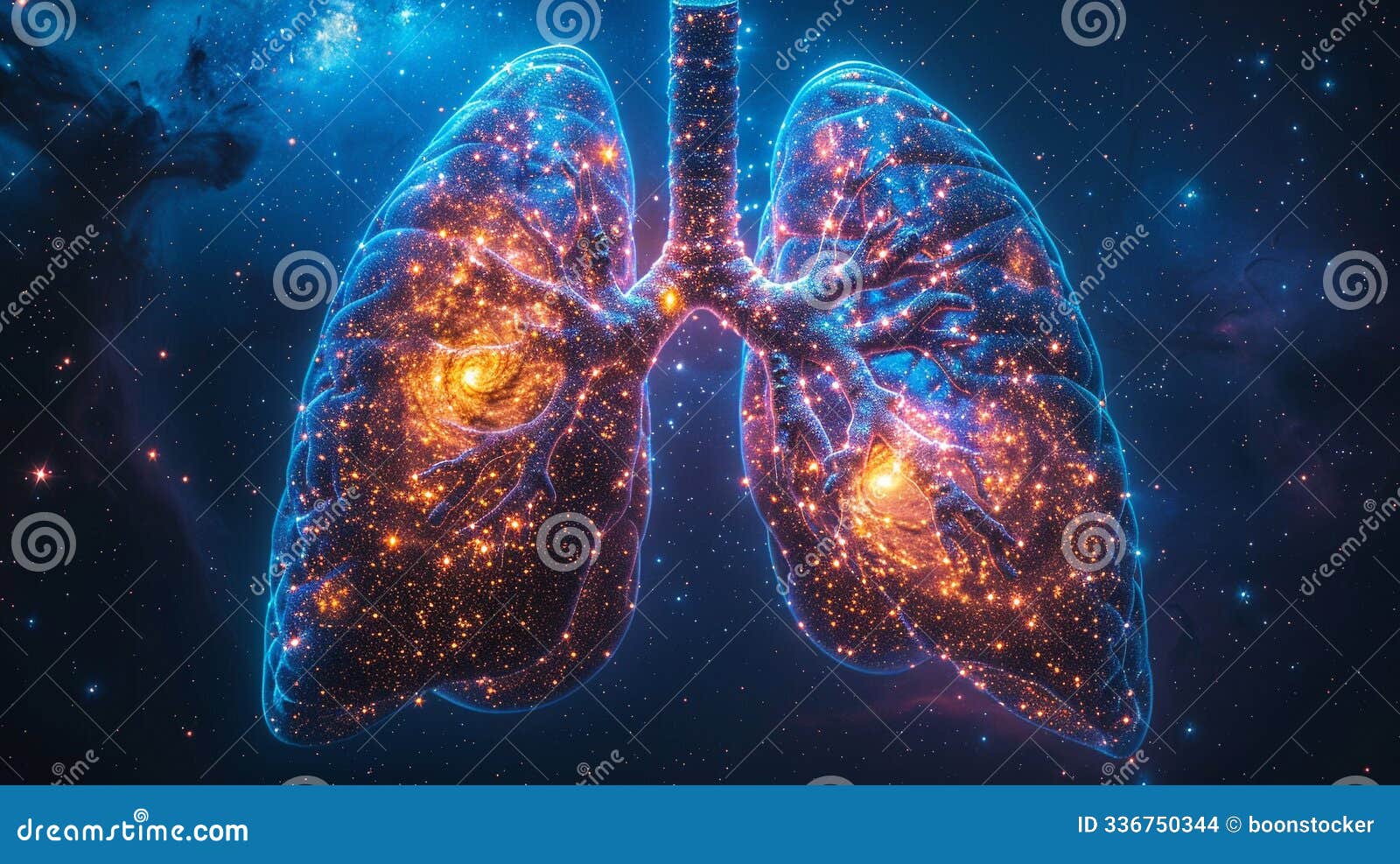 Lung Structure Infographic Cartoon Vector | CartoonDealer.com #68700453