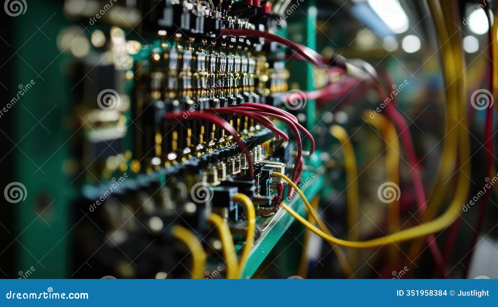 The Intricate Network of Wires and Circuits on an Assembly Line ...