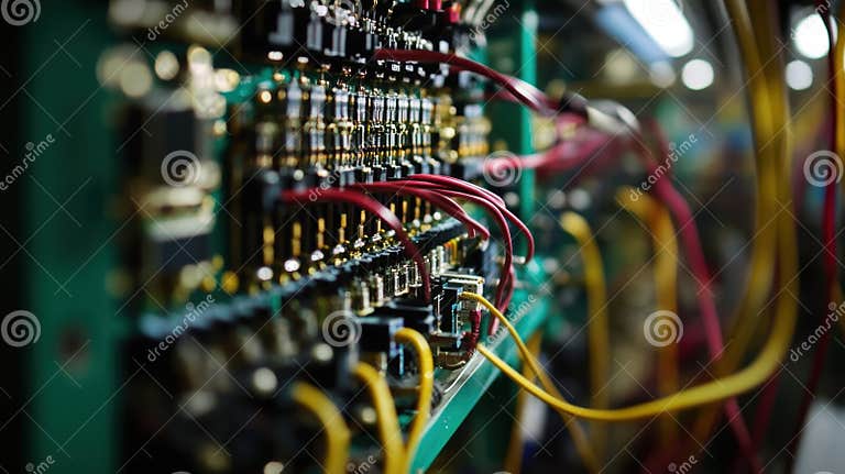 The Intricate Network of Wires and Circuits on an Assembly Line ...