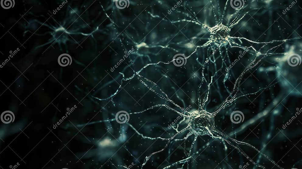 Intricate Neural Network Connections Stock Illustration - Illustration ...