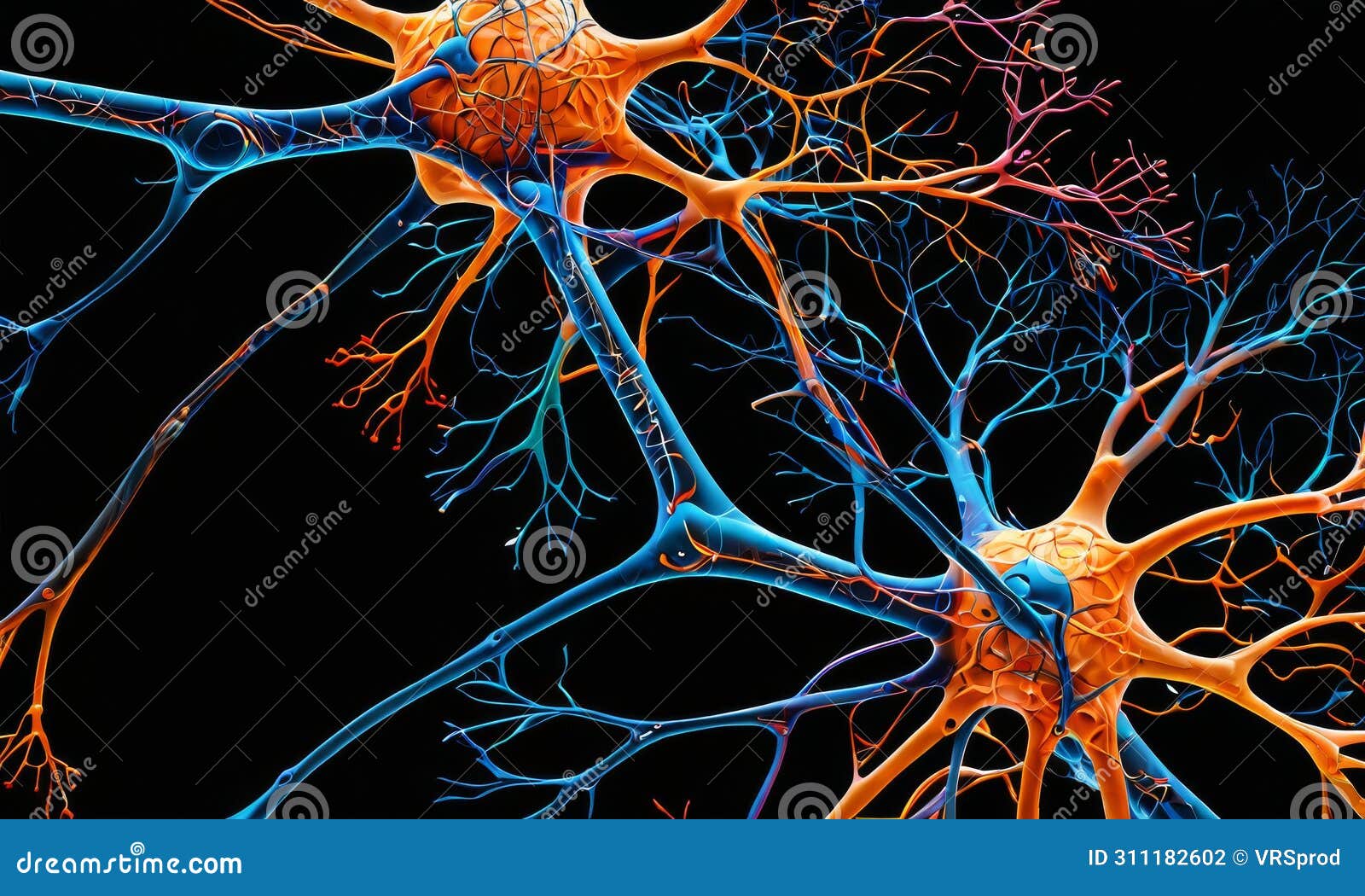 Intricate Neural Tree stock photo. Image of intricate - 311182602