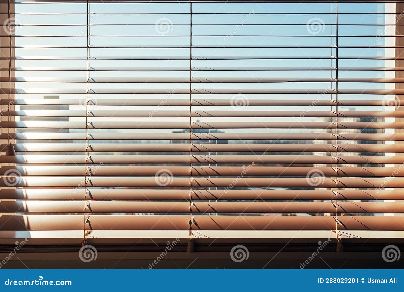 Intricate Office Window Blinds in Close-up View.AI Stock Image - Image ...