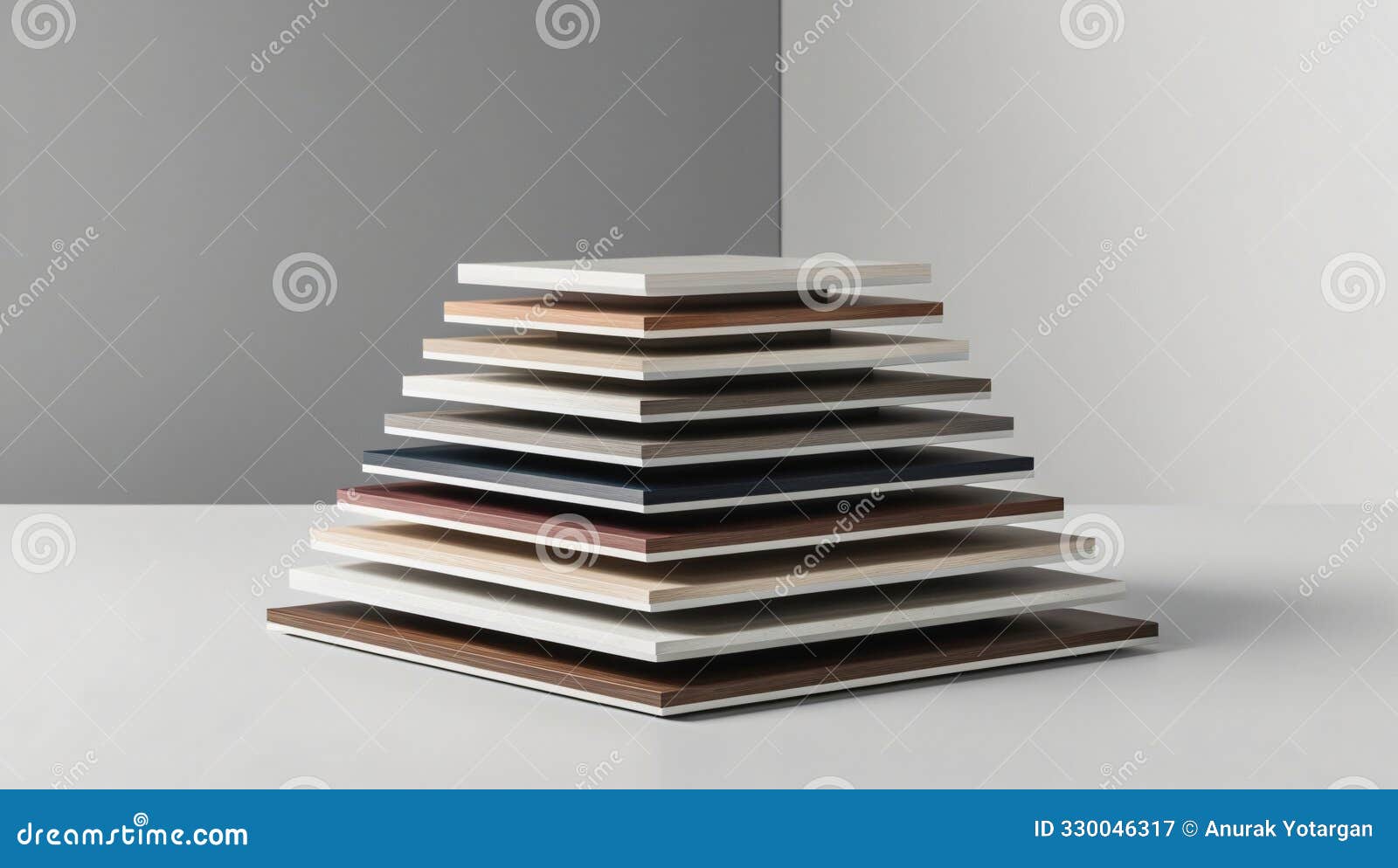 Intricate Overlapping Pattern of Stacked Wooden Planks in Close-Up ...