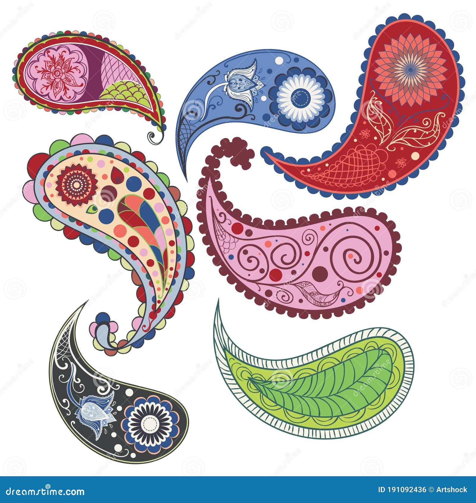 Intricate Paisley Pattern Design Stock Vector - Illustration of ...