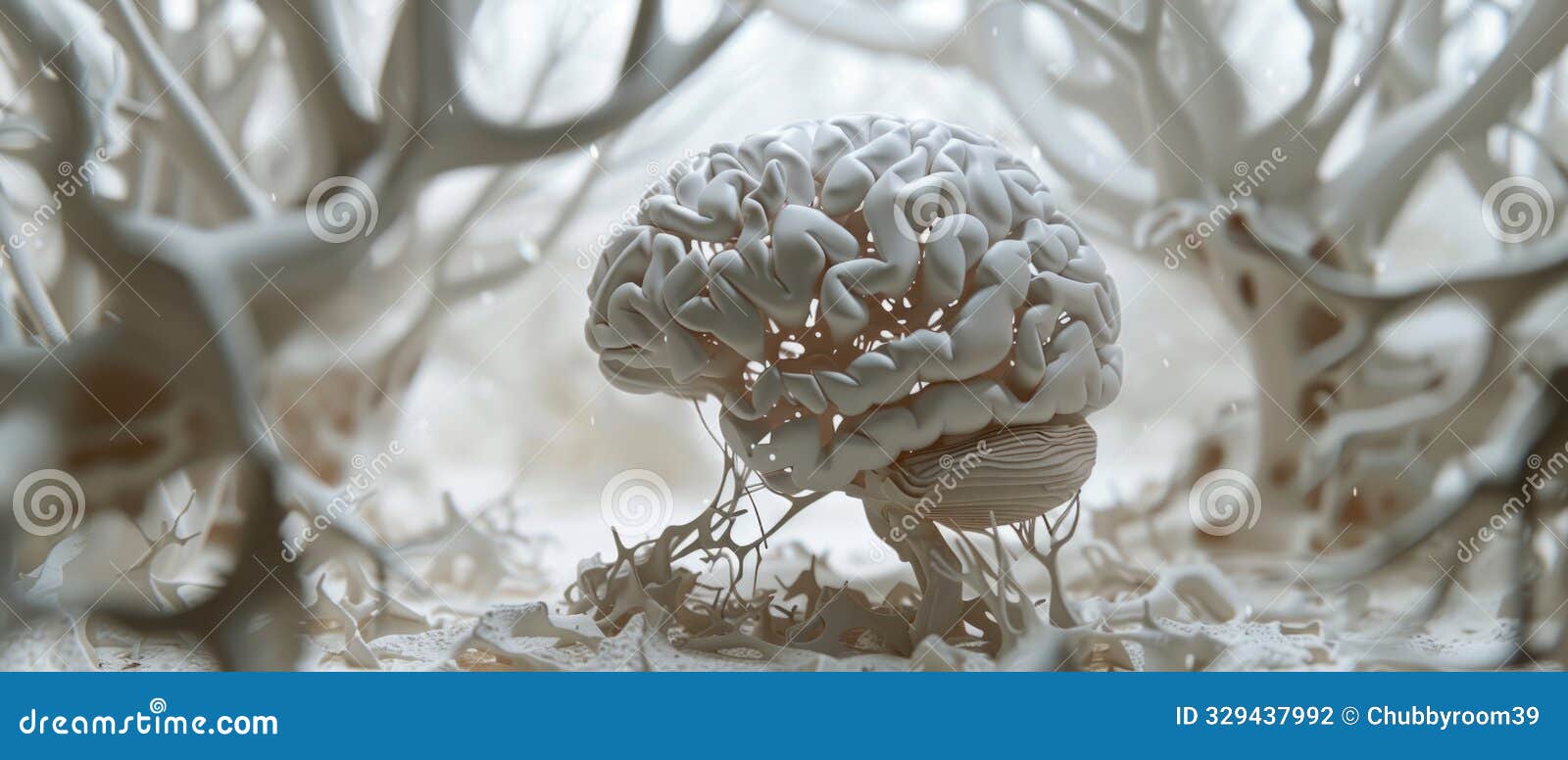 Intricate Paper Brain Sculpture Visualizing Tangled Thoughts and ...