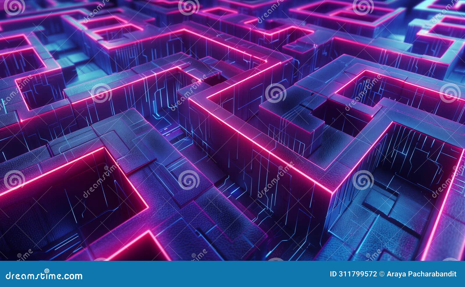 Intricate Paths, Guided by Lights, Labyrinthine Complexity, AI ...