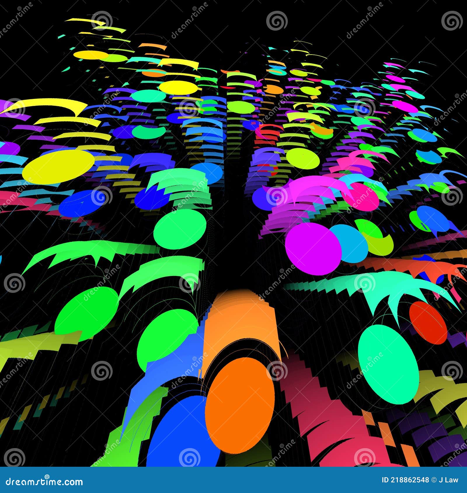 Intricate Pattern and Design in Many Bright Colours and Shapes Stock ...