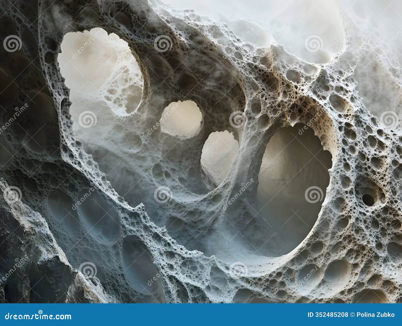 Intricate Patterns Form Cave-like Structures in a Surreal Landscape of ...