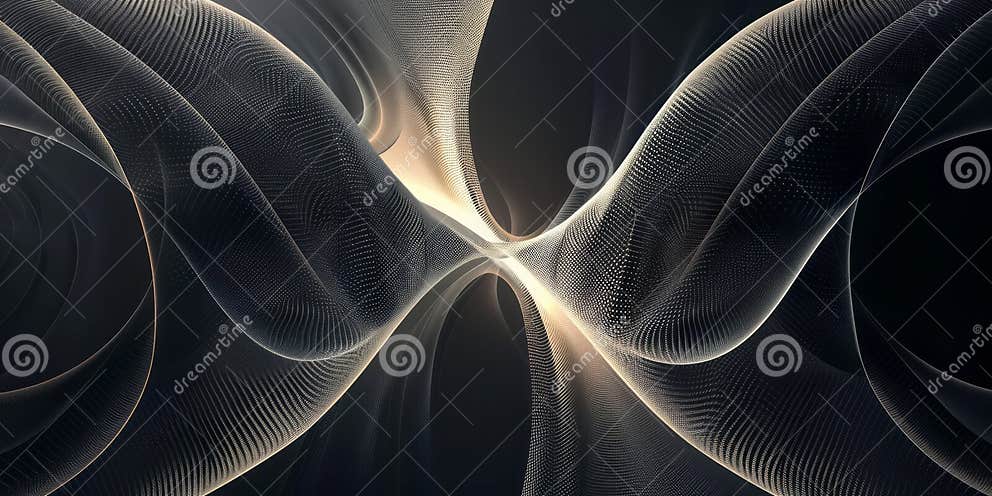 Intricate Patterns of Intersecting Lines and Shapes in Black and White ...