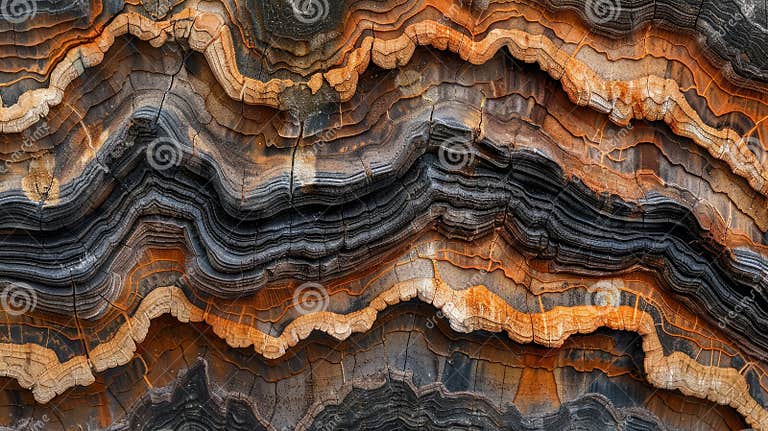Intricate Patterns of Layered Tree Bark Captured in Natural Setting ...